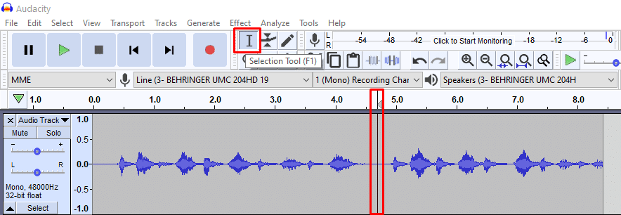 How To Split Audio In Auda Voice Over Tip