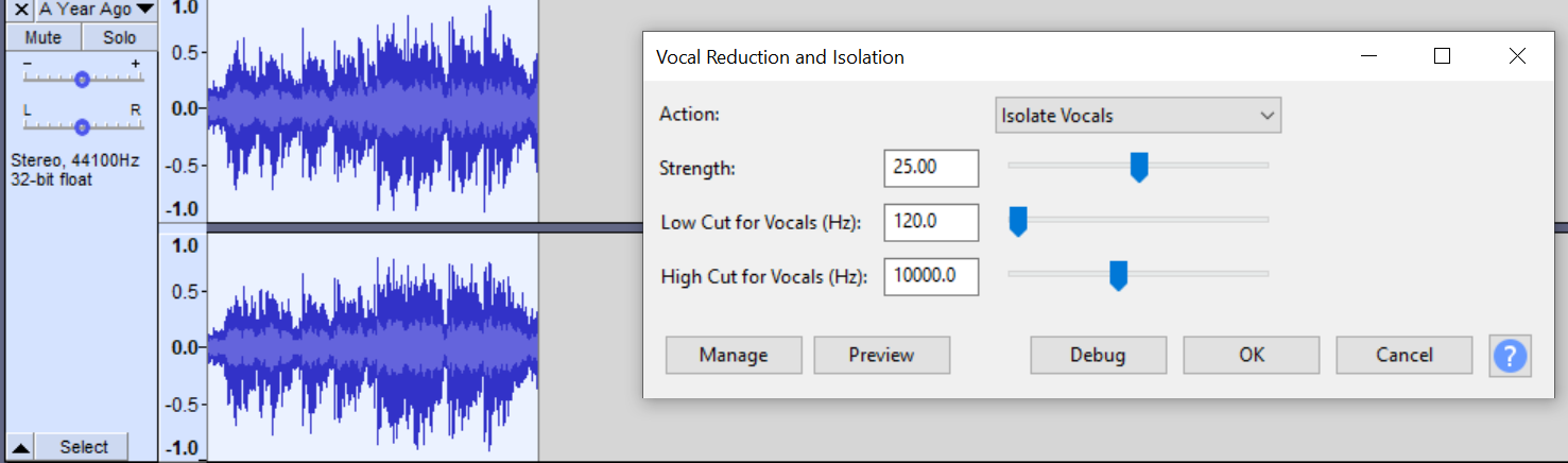 How To Remove Music From Vocals In Auda Voice Over Tip