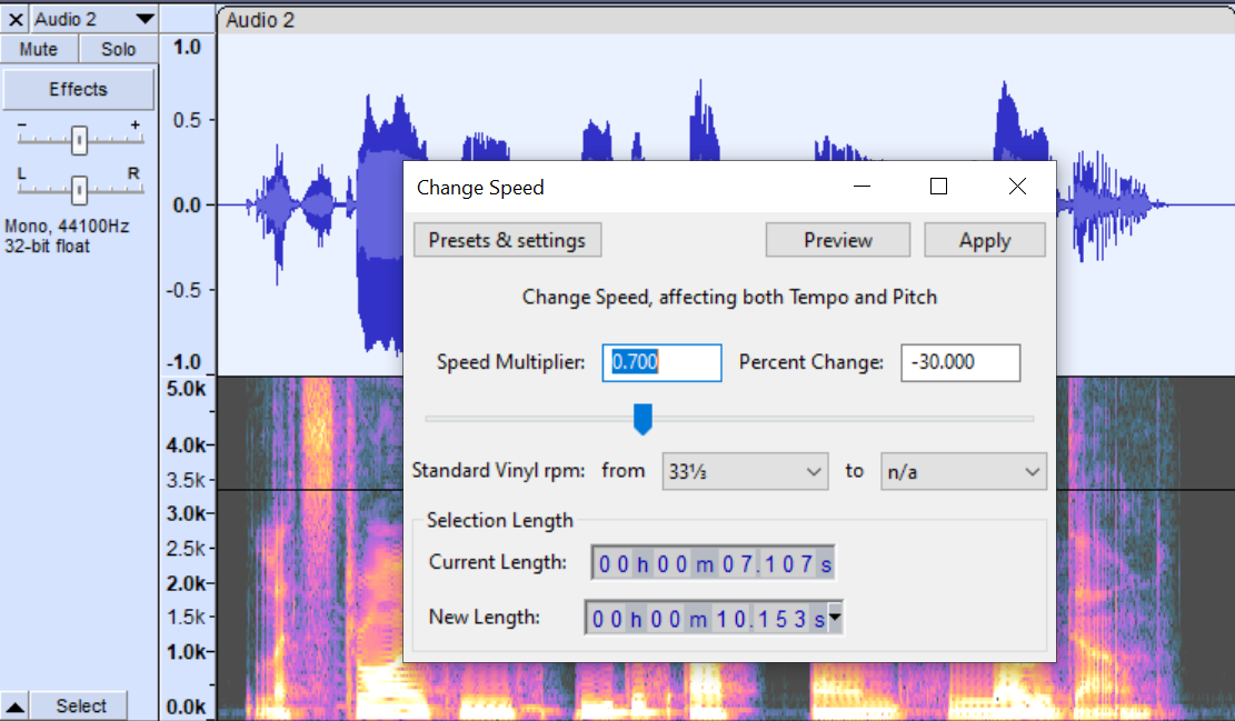 How to Adjust Audio Speed in Audacity? - Voice Over Tip